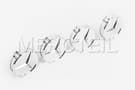 Chrome Center Wheel Caps Genuine Mercedes Benz Accessories B66470207