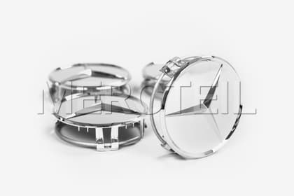Chrome Center Wheel Caps Genuine Mercedes Benz Accessories B66470207
