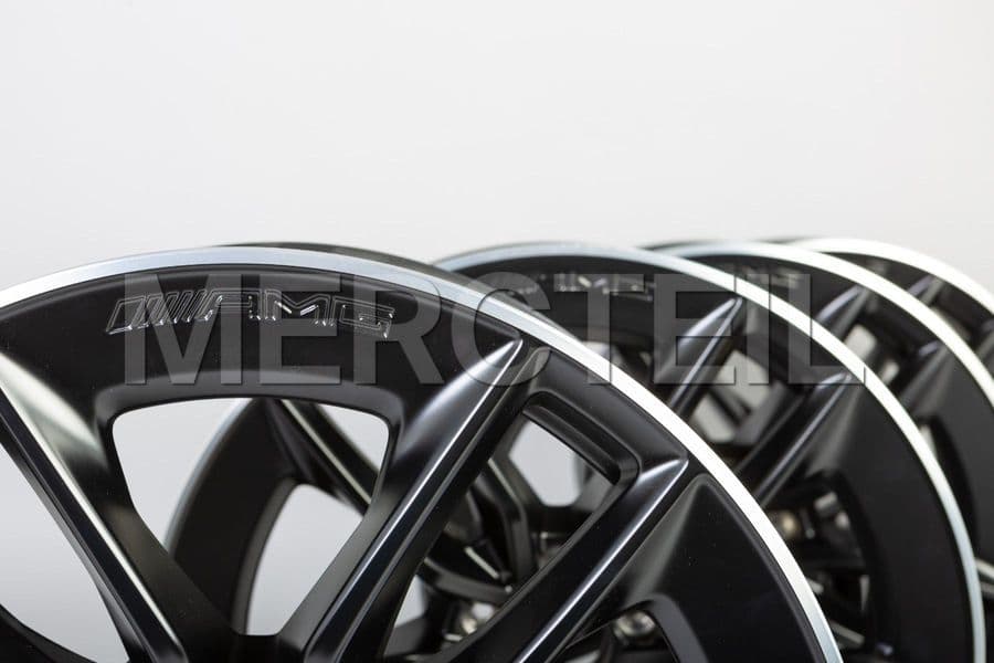 E-Class E43 AMG E53 AMG Black Matte Alloy Rims R20 213 Genuine Mercedes ...