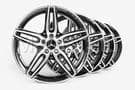 AMG E Class R19 Light-Alloy Rims Set 5 Double Spoke Black 213 A238 ...