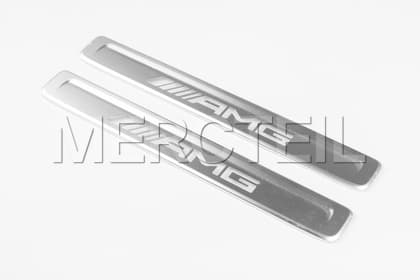 EQE EQS Exchangeable AMG Silver Covers for Illuminated Door Sills Code ...