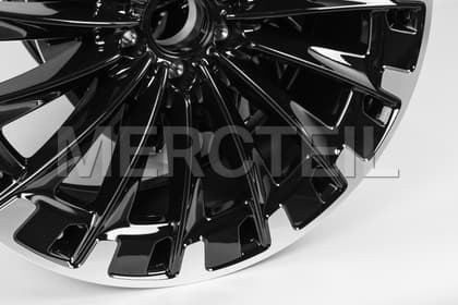 EQS SUV AMG Multi-Spoke Design Alloy Wheels Black 22 Inch X296 Genuine ...