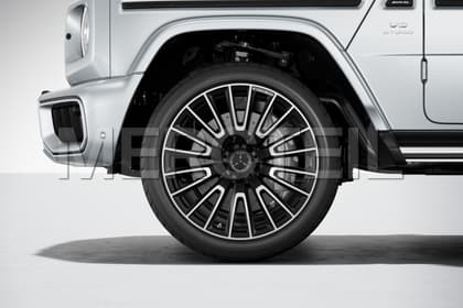 G63 AMG Forged Wheel Set 22 Inch Black 10 Double Spokes G-Class W465 Genuine Mercedes-AMG ...