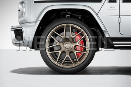 G63 AMG MANUFAKTUR Tech Gold Forged Wheels R22 G Class W465 Genuine ...