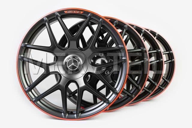 G-Class AMG Dull Black Center Wheel Hubcaps 463A Genuine Mercedes-AMG ...