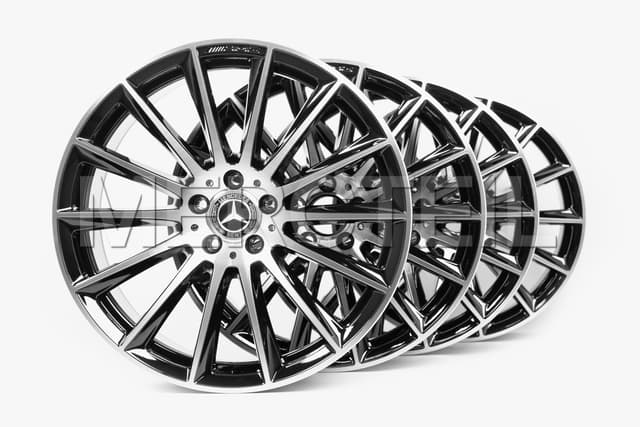 G-Class AMG 20 Inch Black Glossy Multi Spoke Wheels W463A Genuine ...