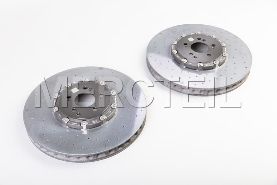 GLC63 AMG Front Brake Disc Set Ceramic Braking System C253X253 Genuine ...