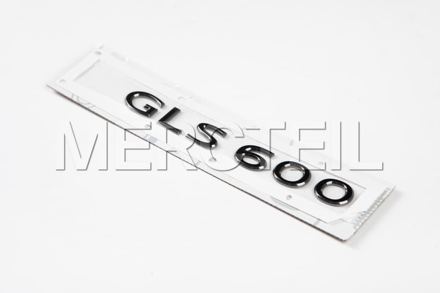 GLS600 Lettering Logo Night Series Black Dark Chrome Adhesive Label ...