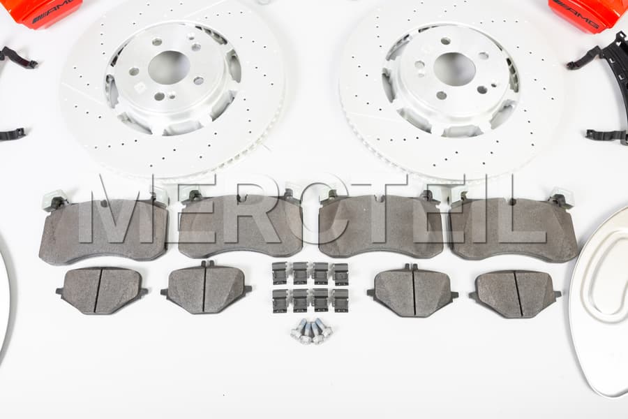 GLS-Class AMG Sport Brakes Colored in Red X167 Genuine Mercedes-AMG