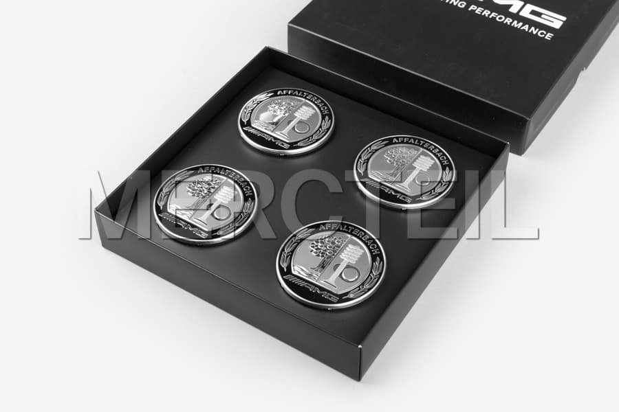 AMG Hub Covers with Affalterbach Logo Genuine Mercedes-AMG A0004003100
