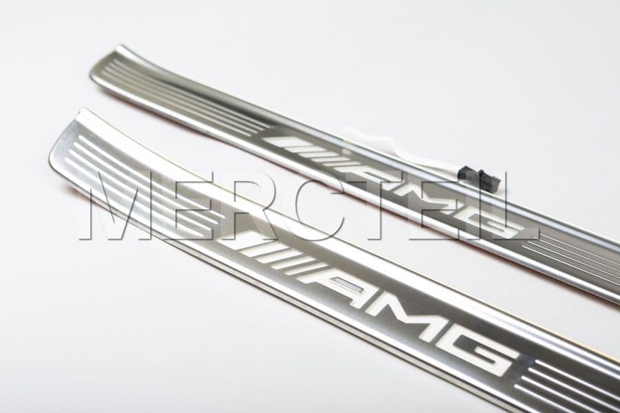 S-Class Illuminated LED Door Sill Covers Kit 222 Genuine Mercedes-AMG ...