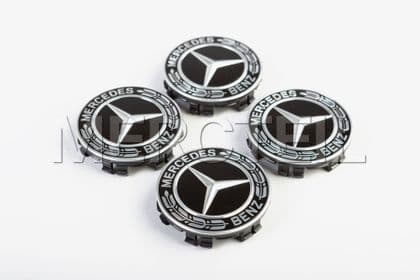 Mercedes Black Laurel Hubcaps Genuine Mercedes-Benz A22240022009040