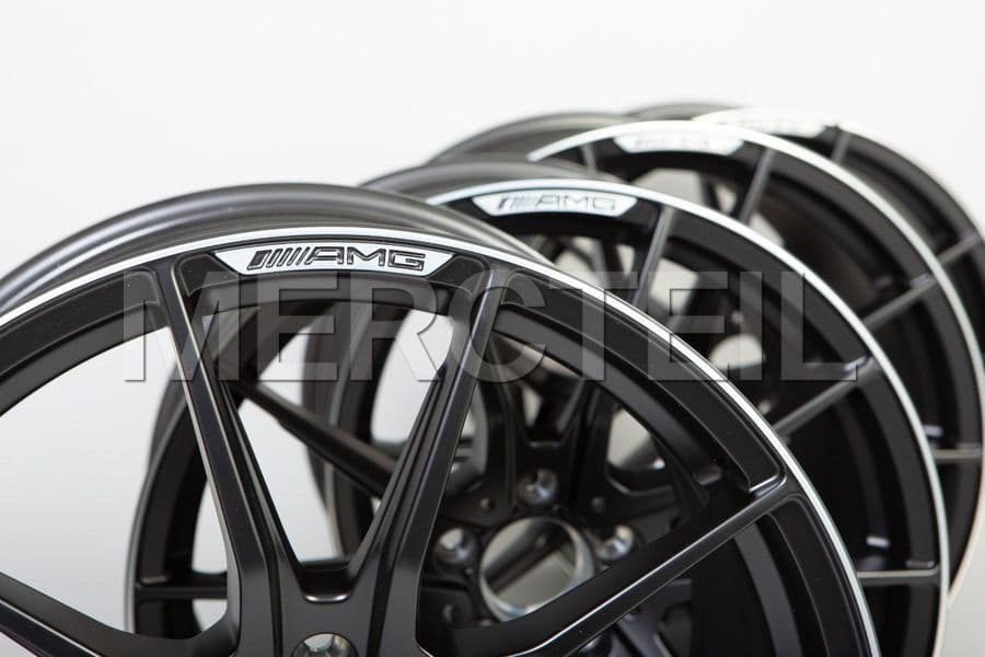 AMG GT Coupe Black Forged Rims Set 190 Genuine Mercedes-AMG ...