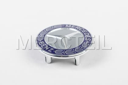 Emblem Blue Silver Sign Engine Hood Genuine Mercedes Benz A2228170116