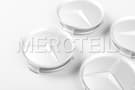 Mercedes-Benz Hubcaps Kit Recessed Star Colored in Silver Matte Genuine ...