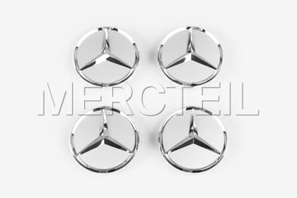 Wheel Hubcaps Gray Raised Star Genuine Mercedes-Benz A00040038007756
