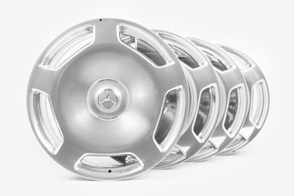 Center Wheel Hubcaps Silver Raised Star Genuine Mercedes-Benz ...