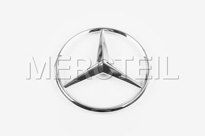Painted Black Radiator Grille Star Badge Genuine Mercedes-Benz ...