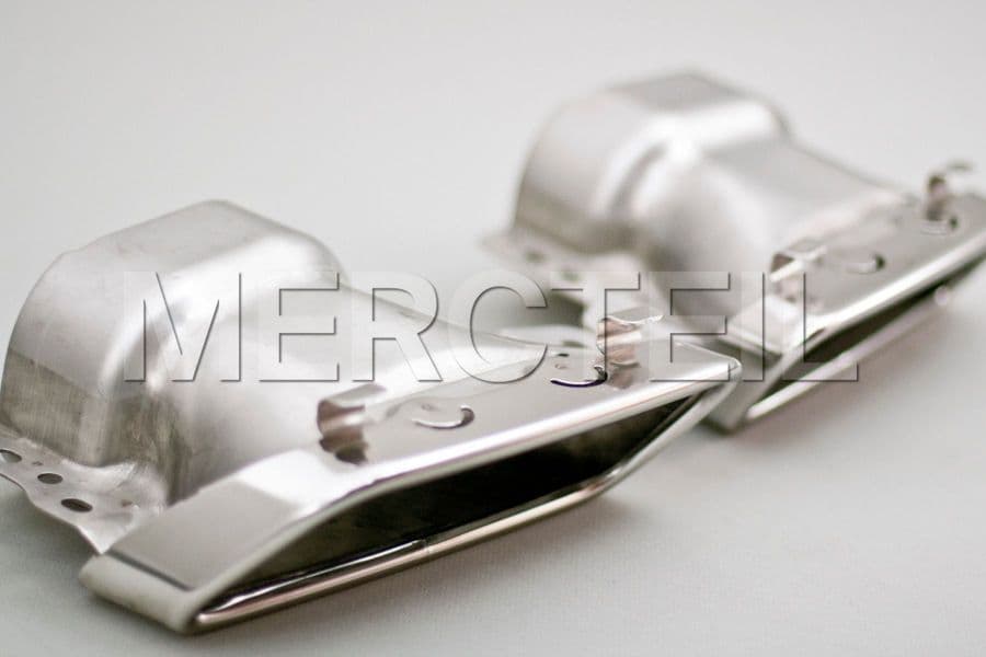 AMG-Line Tail Pipe Covers Tips Set Genuine Mercedes Benz A2214901727 ...