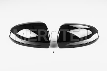 Mirror Shells Covers Colored in Black Glossy Genuine Mercedes-Benz ...