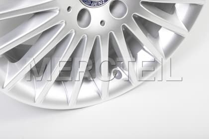 Multispoke Silver Vanadium Wheel Set 17 Inch E-Class WS212 Genuine ...
