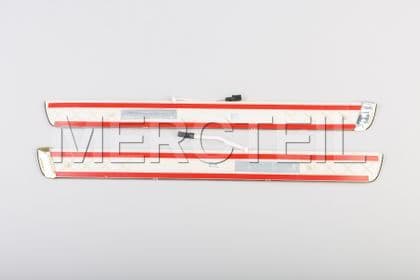 S Class Front Doors Illuminated AMG Sill Covers Genuine Mercedes AMG