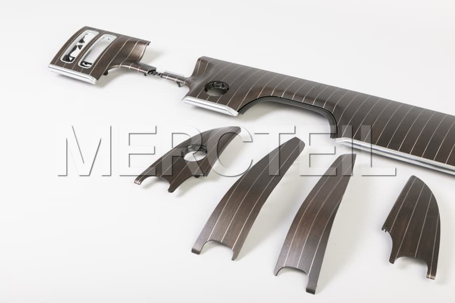S-Class Walnut Wood with Aluminum Interior Trims Kit W223 V223 Z223 ...