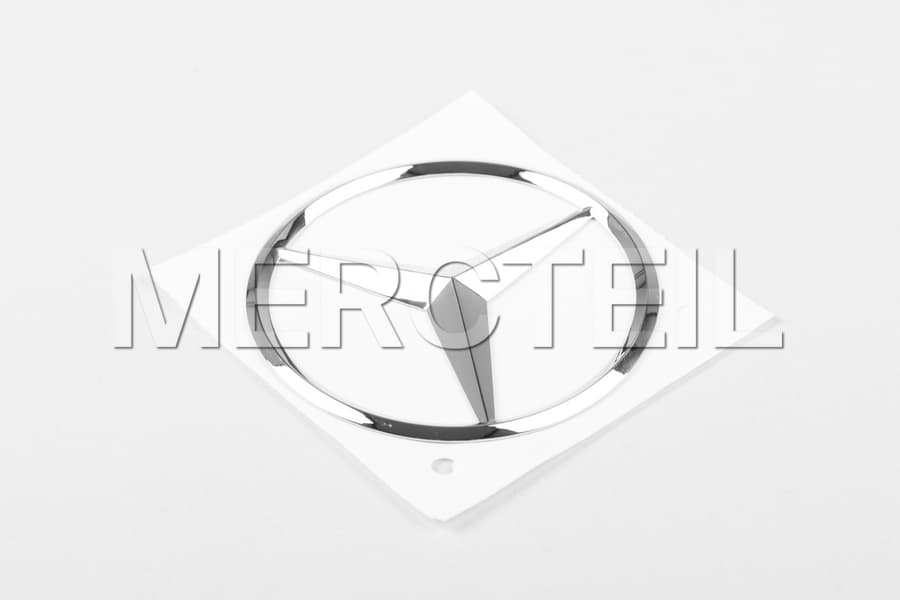 Self-Adhesive Trunk Star Logo Badge Chrome Genuine Mercedes-Benz ...