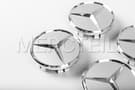 Wheel Hub Inserts Silver Matte Genuine Mercedes-Benz A00040038009715