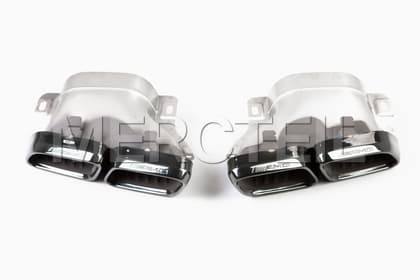 SL63 AMG Black Exhaust Tips Night Package R232 Genuine Mercedes-AMG ...