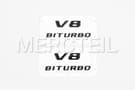 AMG V8 BiTurbo Decals Colored in Black W463A W465 Genuine Mercedes-AMG ...