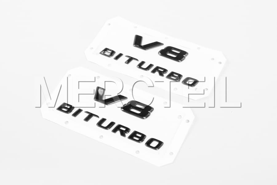 AMG V8 BiTurbo Decals Colored in Black W463A W465 Genuine Mercedes-AMG ...