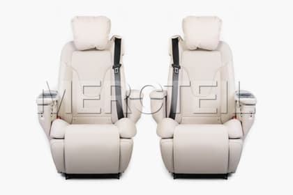 V-Class Luxury Black Leather Rear Seats Set W447 Genuine Mercedes-Benz ...