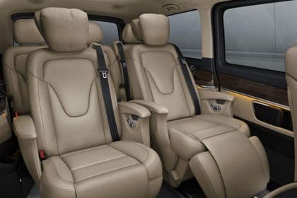 V-Class Luxury Black Leather Rear Seats Set W447 Genuine Mercedes-Benz ...