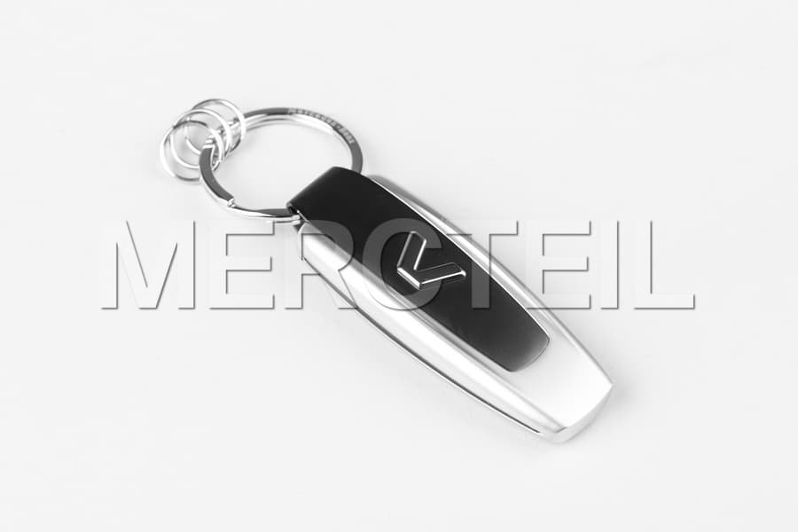 V-Class Model Series Black Silver Keychain Key Ring Genuine Mercedes ...