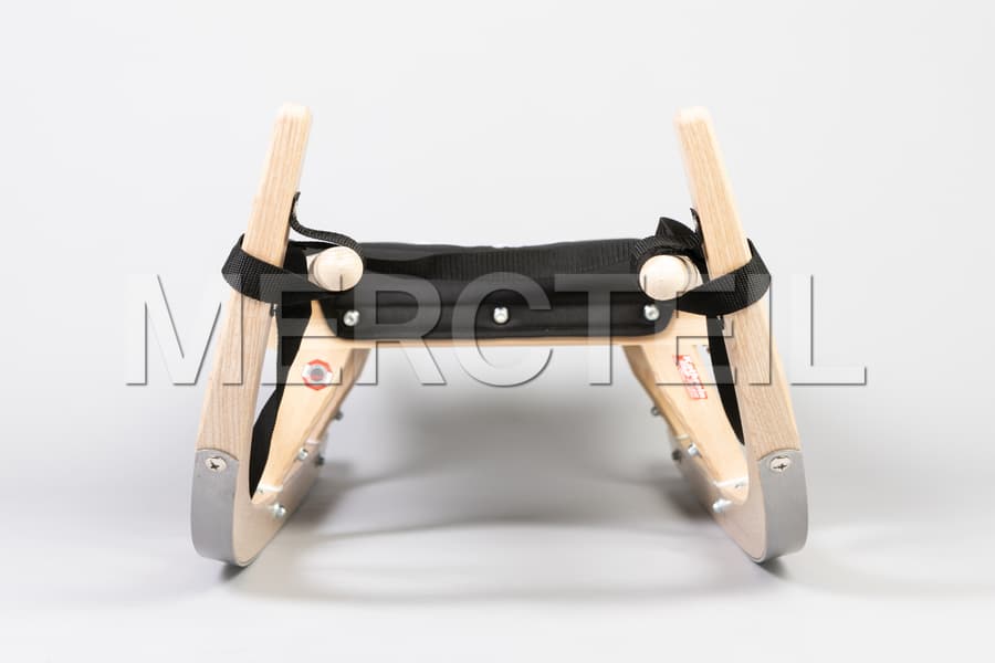 Wooden Snow Sled Genuine Two Seater Kathrein Rodel with Upholstered ...